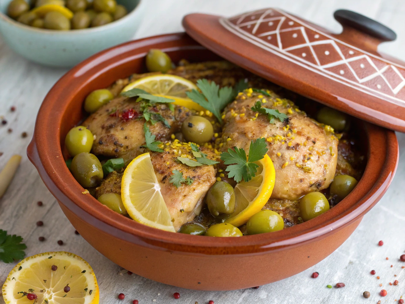Tajine de Poulet aux Olives : Recette Facile et Savoureuse